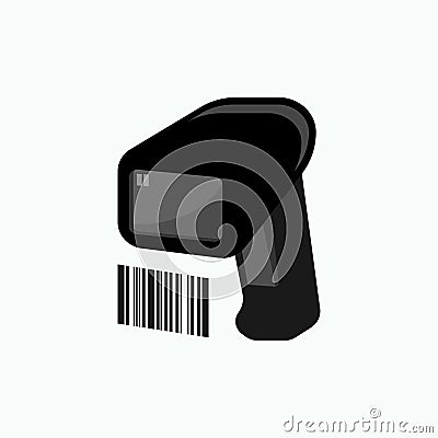 Barcode Reader Icon. Identification Tool Symbol - Vector. Basic RGB ...