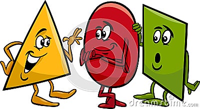 Basic Shapes Cartoon Illustration Stock Vector - Image: 44925656