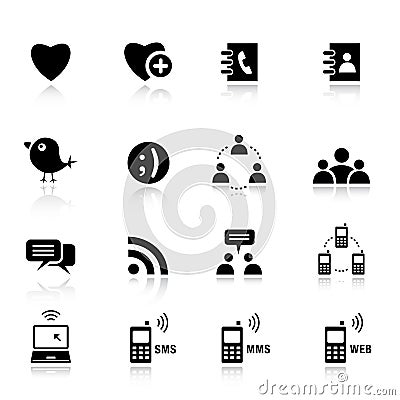 Basic - Social Media Icons Stock Photo - Image: 20336670