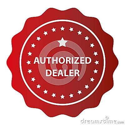 Authorized Dealer Stamp On White Royalty-Free Stock Photo ...