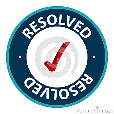 Resolved Stamp On White Stock Image | CartoonDealer.com #302844019
