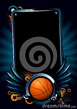 Basketball Banner Vector Illustration | CartoonDealer.com #9420522