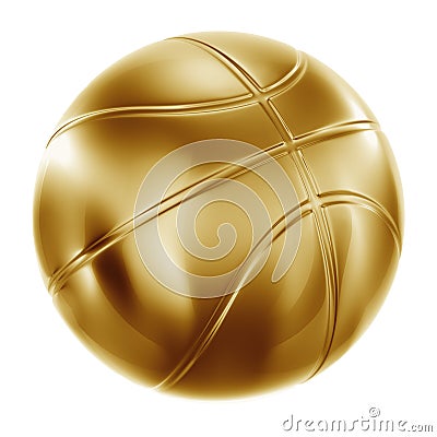Basketball In Gold Stock Image - Image: 10302651