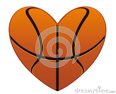 Basketball Heart Stock Photos - Image: 25096783