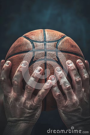 Basketball Player Demonstrating Skillful Dribbling Technique In Summer ...