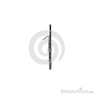 Bassoon Icon, Black Simple Style Cartoon Vector | CartoonDealer.com ...