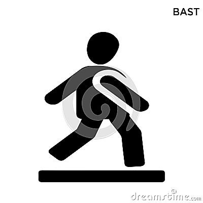 Bast Icon White Background Cartoon Vector | CartoonDealer.com #152080939