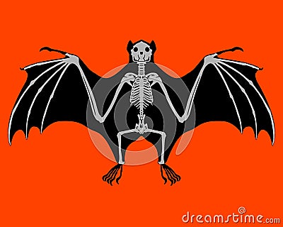 Bat Skeleton Stock Vector - Image: 65604633