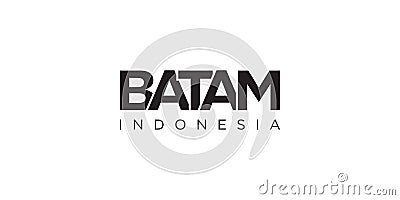 Batam In The Indonesia Emblem. The Design Features A Geometric Style ...