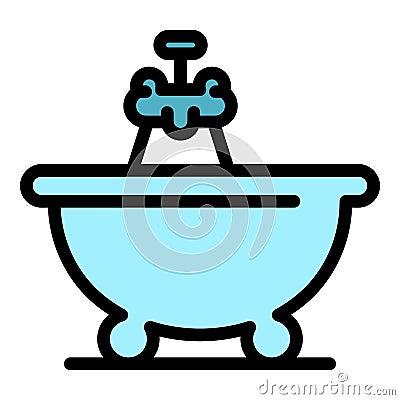 Bath Time Icon Color Outline Vector | CartoonDealer.com #230655575