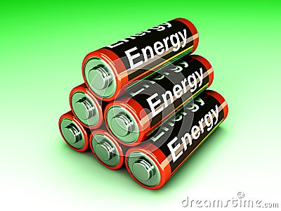 Battery Pyramid Stock Image | CartoonDealer.com #72742771