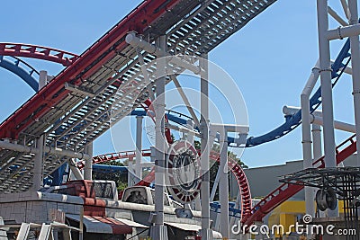 Battlestar Galactica Roller Coaster Rail Track At Universal Studios ...