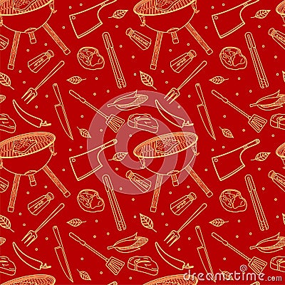 BBQ Food Seamless Texture Stock Photo | CartoonDealer.com #79245571