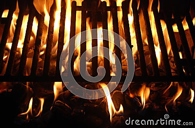 BBQ Grill Fire Stock Photography - Image: 2900152