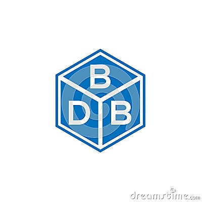 BDB Letter Logo Design On Black Background. BDB Creative Initials ...
