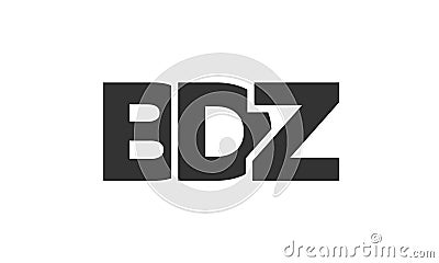 BDZ Logo Design Template With Strong And Modern Bold Text. Initial ...