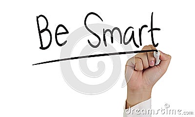 Be smart words on table stock photo. Image of goal, group - 82598242