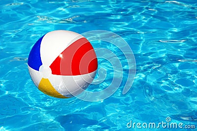Beach Ball In Swimming Pool Stock Photo - Image: 38225870
