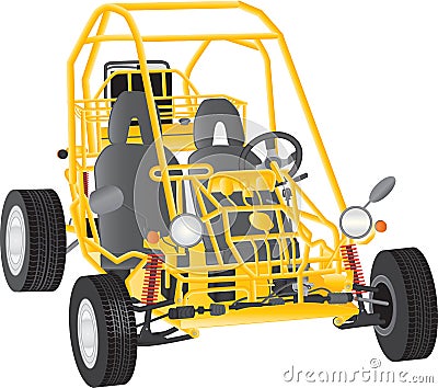 Beach Buggy Cartoon Vector | CartoonDealer.com #55238001