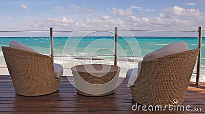 Beach View From The Balcony Stock Photo - Image: 4480690