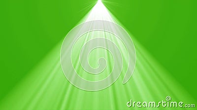 Beams Light on Stage Footage. Rays of Light Motion Graphics with Green ...