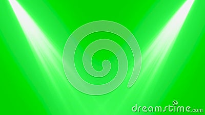 Beams Lights on Stage Footage. Rays of Light Motion Graphics with Green ...