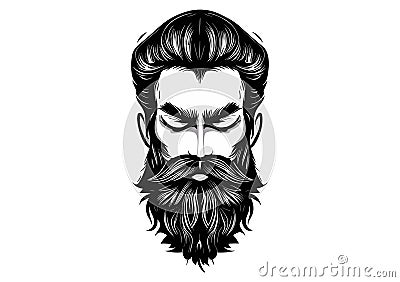 Beard Elegance Redefined: Logo Vectors Royalty-Free Stock Image ...