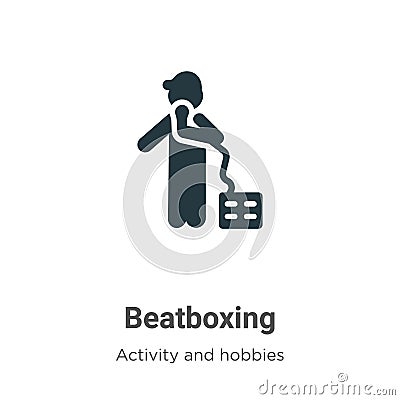 Beatboxing Vector Icon On White Background. Flat Vector Beatboxing Icon ...