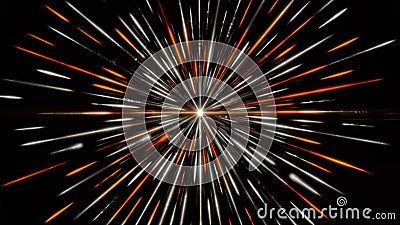 Beautiful Abstract Hyperspace Jump On Outer Space Black Background ...