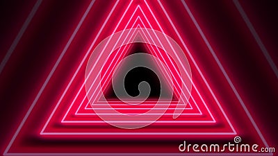 Beautiful Abstract Red Neon Triangles Background Animation Seamless ...