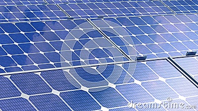 Beautiful Animation of Solar Panels Reflecting Clouds. 4K Stock Footage ...