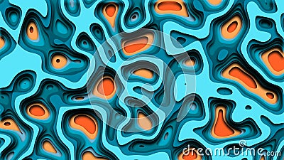 Beautiful Animation Teal and Orange Background. Stock Video - Video of ...