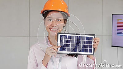 Beautiful Asian Female Electrical Engineer in the Office Stock Footage ...