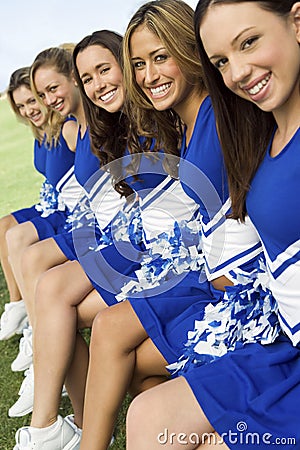 Beautiful Cheerleaders Smiling Royalty Free Stock Images - Image: 29645269