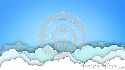 Beautiful Clouds Loop Animation Background, Animation 4K. Stock Footage ...