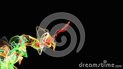 Beautiful, Colorful Animation on a Black Background in High Resolution ...