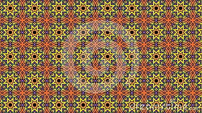 The Beautiful Colorful Star Tile Pattern Scrolling Right To Left Slide ...