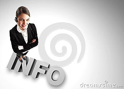 Attractive Customer Representa Stock Image - Image of attractive ...