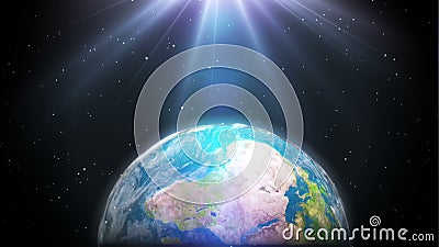 Earth Rotation Around Sun - 3D Render Stock Video Footage - Video of ...