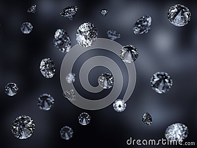 Beautiful Falling Diamonds Background Royalty Free Stock Images - Image ...
