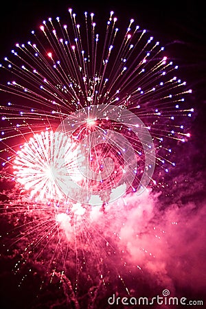 Beautiful Fireworks stock photo. Image of dark, independence - 10568446