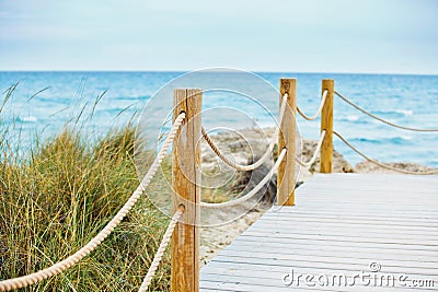 Rope fence on beach. stock image. Image of photograph - 2051611