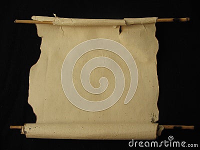Beautiful Rolled Parchment Royalty Free Stock Image - Image: 129076