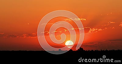 Beautiful Time Lapse of a Sunrise in a Field Stock Footage - Video of ...