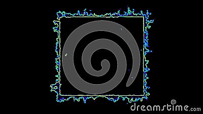 Animated Rectangular Outline in for Text Stock Video - Video of element ...