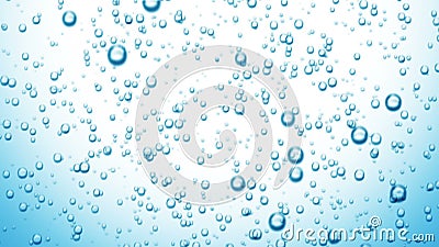 Beautiful Water Bubbles Rising Up. Loopable 3d Animation of Underwater ...