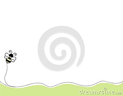 Bee Corner / Border Stock Photography - Image: 14569732