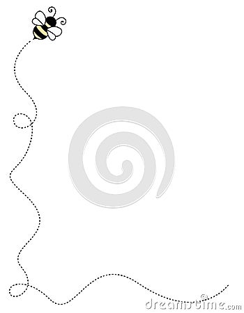Bee Corner / Border Stock Photos - Image: 7403583