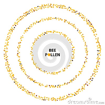 Bee Pollen, Perga, Flower Pollen Grains Or Bee Bread Cartoon Vector ...