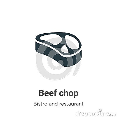 Beef Chop Vector Icon On White Background. Flat Vector Beef Chop Icon ...